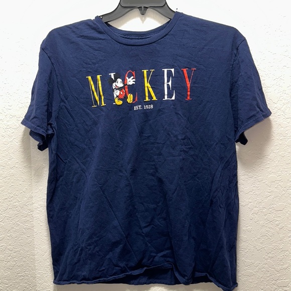 Disney | Shirts | Xl Navy Mickey Mouse Disney Tee | Poshmark